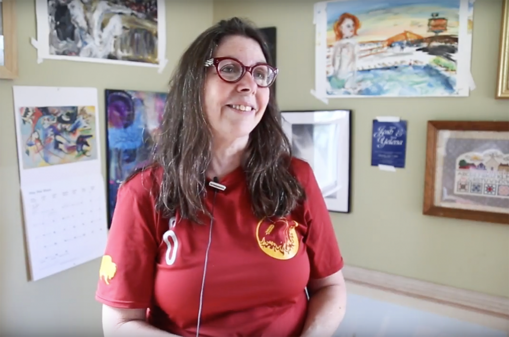 Buildings and bus stops: Rebecca Tombaugh paints KC — sometimes with a ...